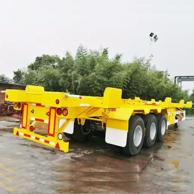3 Axles 40FT Container Skeleton Terminal Semi Trailer from China ...