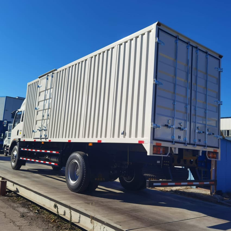 HOWO 4X2 10T Van Box Lorry Transport Cargo Truck in stock from China ...