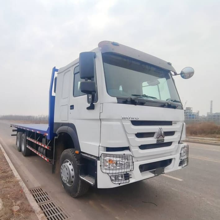SINOTRUK HOWO 6X4 Flatbed Container Lorry Cargo Truck from China ...