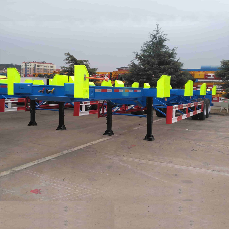 2 Axles 40FT Container Skeleton Terminal Semi Trailer from China ...