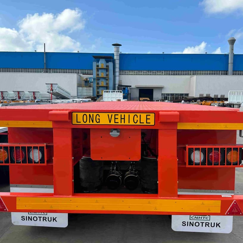 CIMC 3 Axles 60T Flatbed Container Trailer from China manufacturer ...