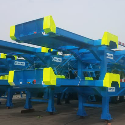2 Axles 40FT Container Skeleton Terminal Semi Trailer from China ...